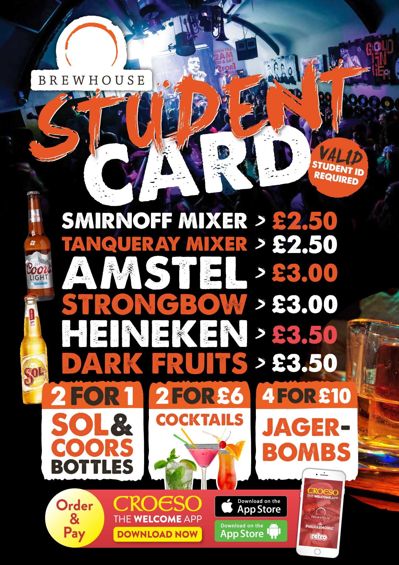 Offers - Brewhouse Cardiff